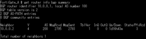 【FortiGate】BGPの設定方法【基本設定編】